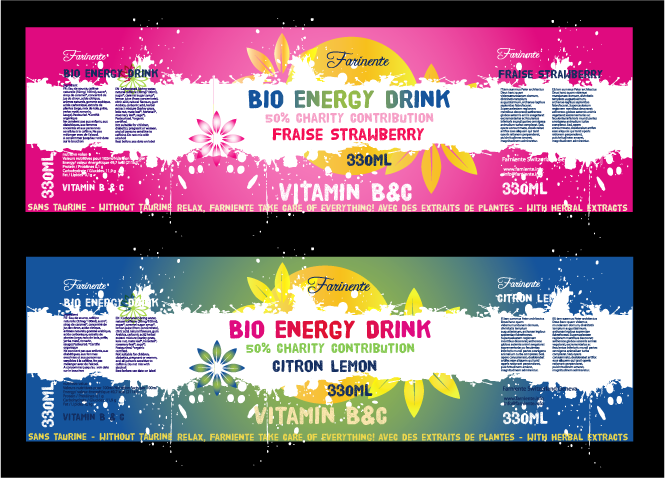 Organic Energy Drink Labels Contest | Stationery contest