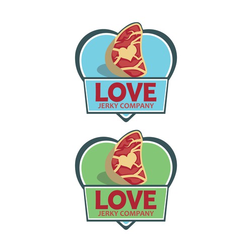 Create a logo for a beef jerky company built with love. | Logo design ...