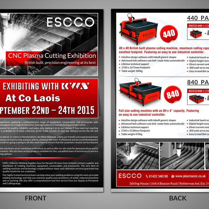 CNC Plasma Leaflet | Postcard, flyer or print contest