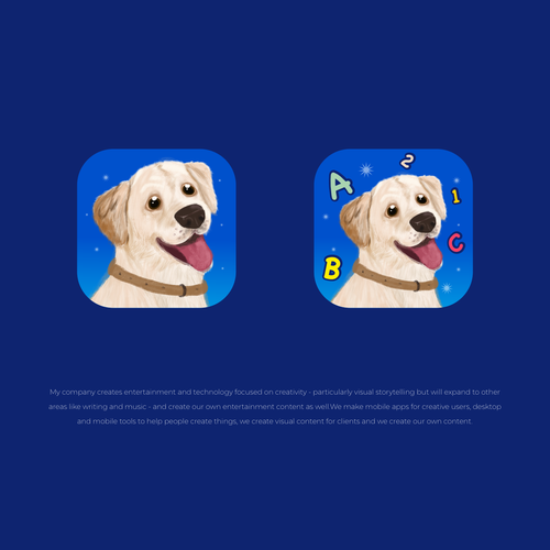 Designs | Cute Dog Icon for Kids' App | Icon or button contest