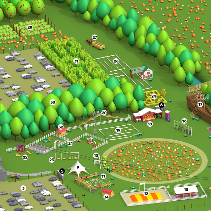 Scarecrow Farm needs a fun map! | Illustration or graphics contest