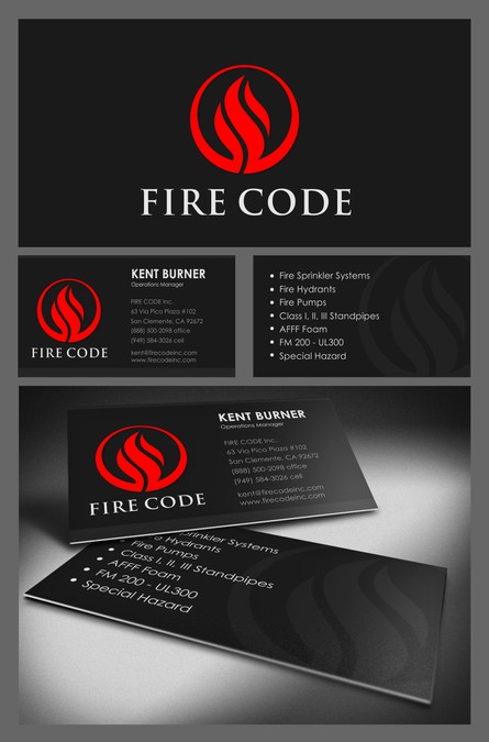 Help FIRE CODE with a new logo and business card | Logo & business card ...