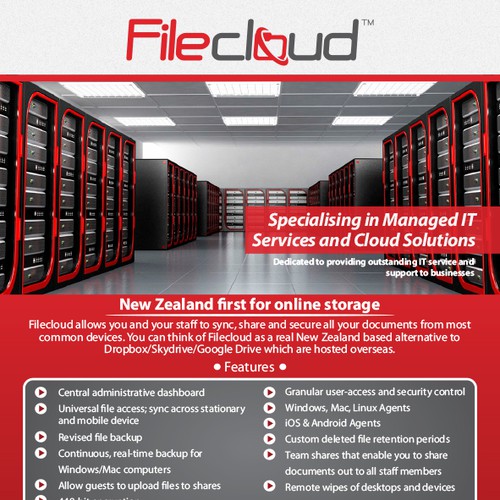 Designs | Filecloud Flyer for Layer3 | Postcard, flyer or print contest