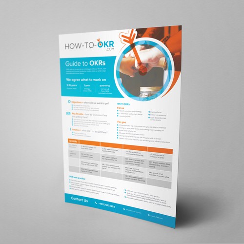 One Pager Pdf A4 And A3 To Illustrate A New Way Of Working Internally