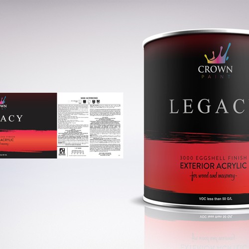 Crown Legacy paint labels | Other packaging or label contest