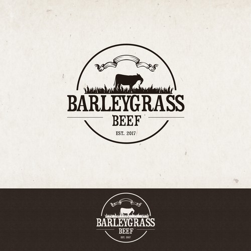 Country logo for Barley Grass beef | Logo design contest
