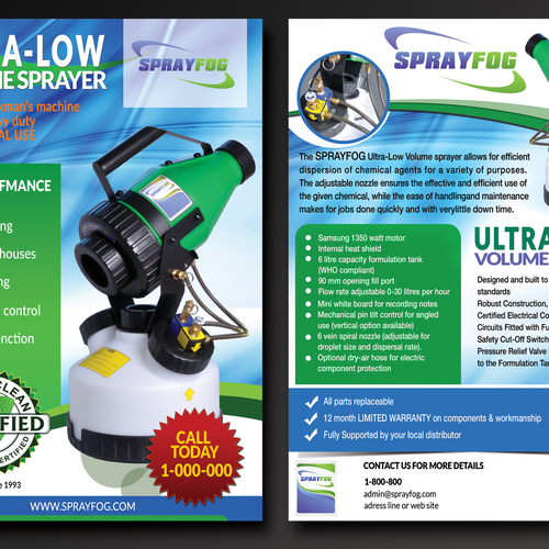 SprayFog Flyer Design | Postcard, flyer or print contest