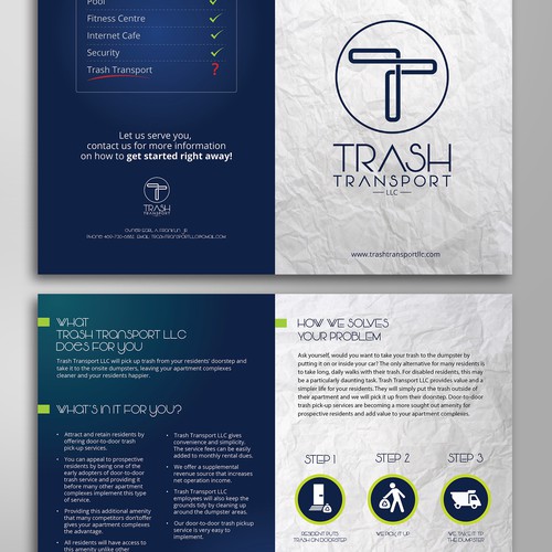 Create a out of this world and eye catching brochure for Trash ...