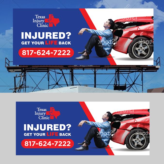 Eye-catching Billboard for injured patients | Signage contest