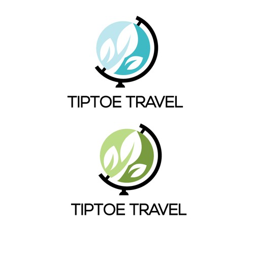 Create a logo for our new sustainable tourism company, Tiptoe Travel ...