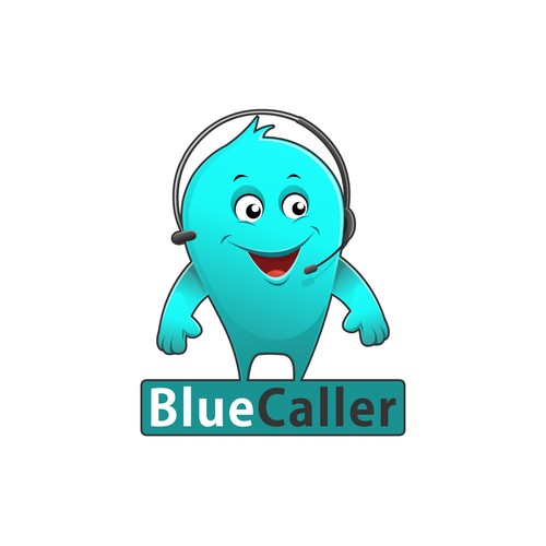 BlueCaller - Create a logo character/mascot for a software application ...