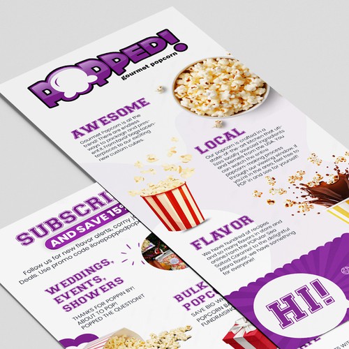 Designs | Updated Popcorn Rack Card | Postcard, flyer or print contest