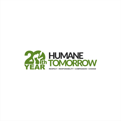 Humane Tomorrow - 20th Anniversary Logo | Logo design contest