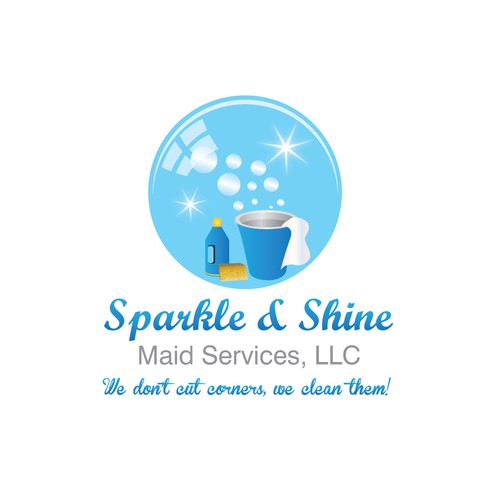 Designs | New logo wanted for Sparkle and Shine Cleaning Service | Logo ...