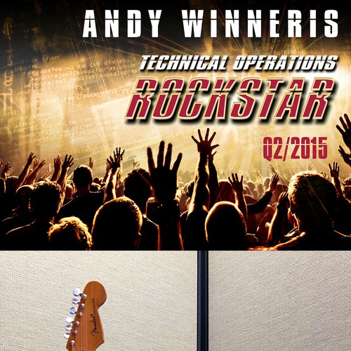 Award Insert for a Rockstar | Card or invitation contest