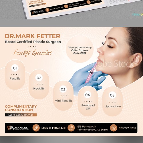 Designs | Plastic Surgery Facelift Add | Postcard, flyer or print contest