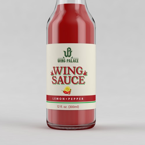 Design eye catching Lemon Pepper Sauce bottle Label | Product label contest