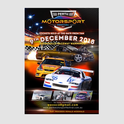Festival poster for Motorsport with logo | Poster contest
