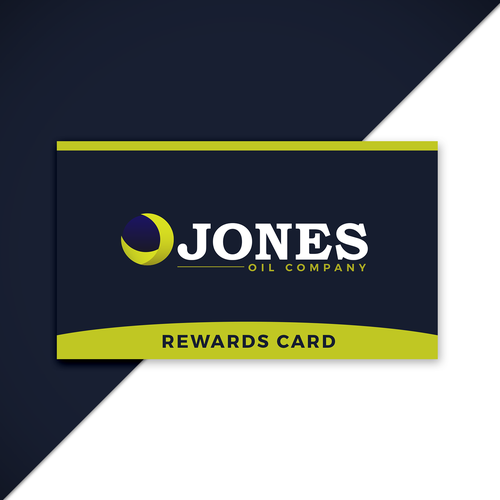 Create a capturing logo and Rewards card for Jones Oil Company INC ...