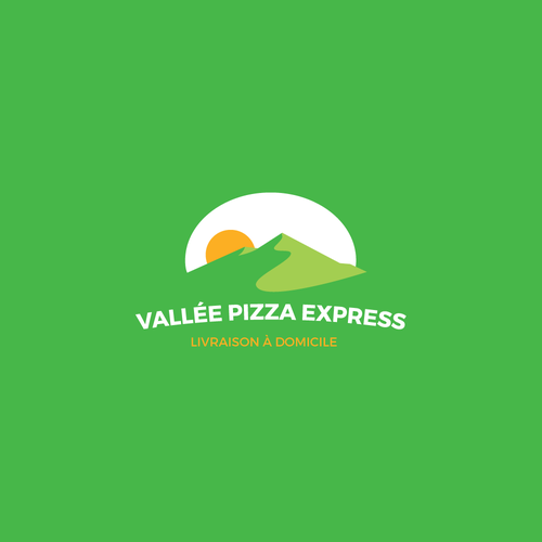 logo marrant dynamique pour de la livraison de pizzas en villages de ...