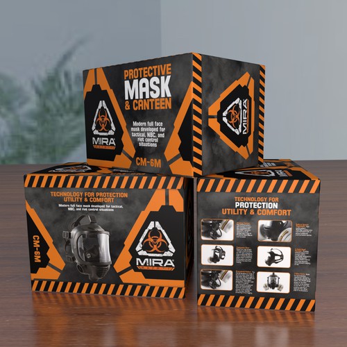 Designs | Premium Packaging for Gas Mask Tactical Product | Product ...