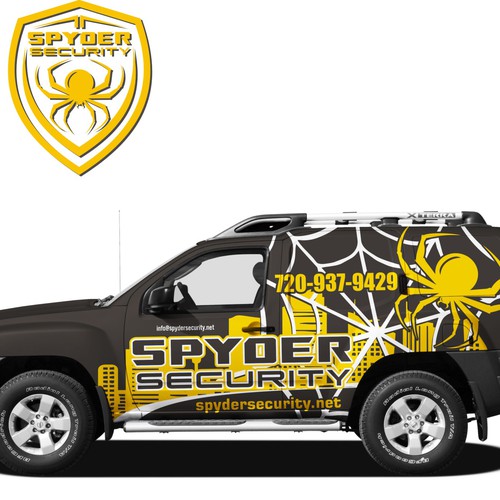 Spyder Security badass vehicle wrap design | Car, truck or van wrap contest