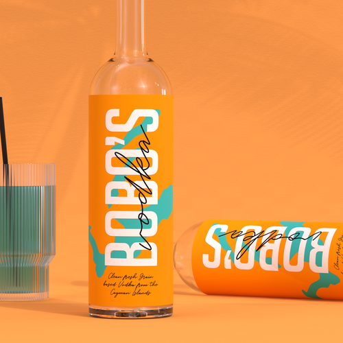 Designs | Product label for Cayman islands premium vodka | Product ...