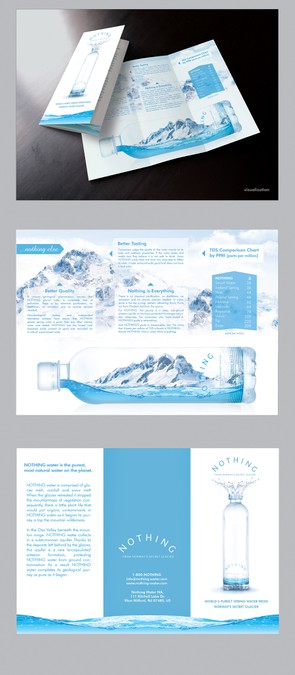 Brochure for an Imported Pure Glacier Water | Brochure contest