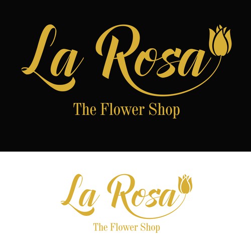Design a "romantic" and "luxury" logo for "La Rosa" flower shop | Logo ...