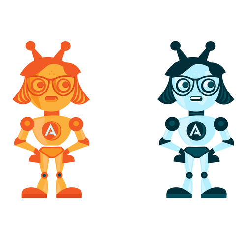 Create a fun friendly robot logo for the Asimov project | Logo design ...