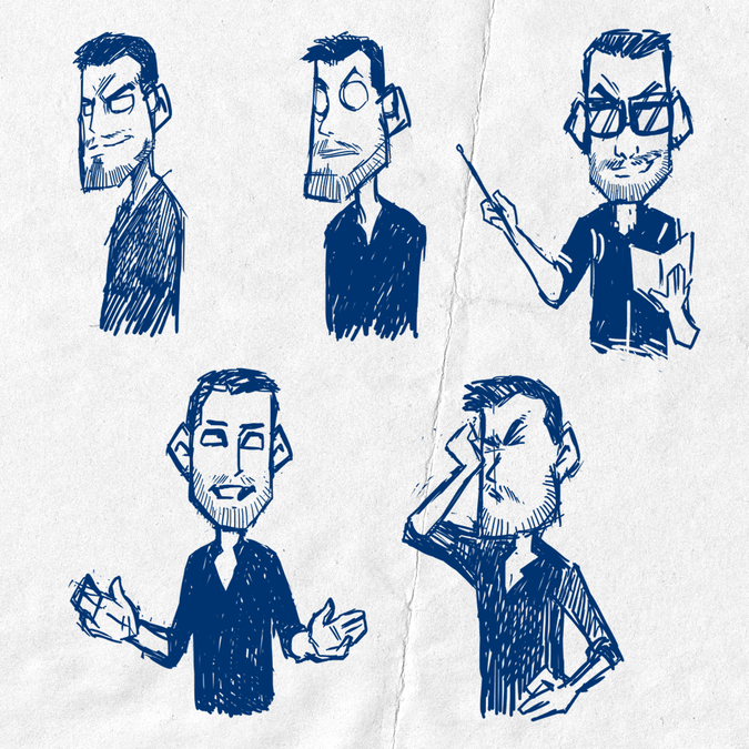Large Youtube Channel Sketch Characters For Commentary | Character or ...