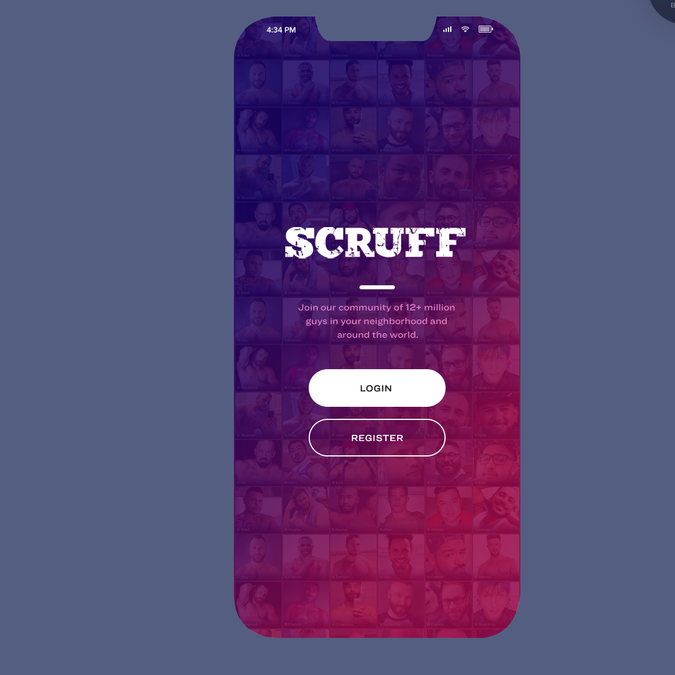 Future Facing Design for Dating App, SCRUFF! | App design contest
