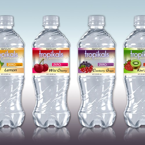 Design a fun label for a new sparkling water! | Product label contest