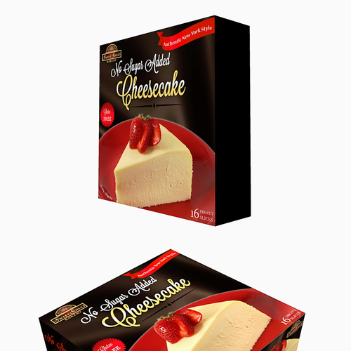 Gourmet Cheesecake Package Design (No Sugar Added) | Product packaging ...