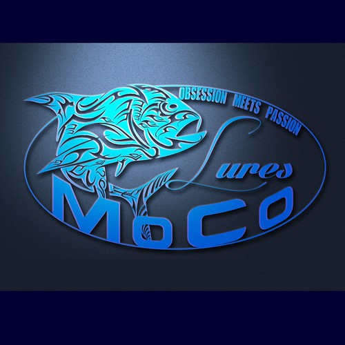 Create a tribal Fishing Lure logo for a passionate and obsessed middle ...
