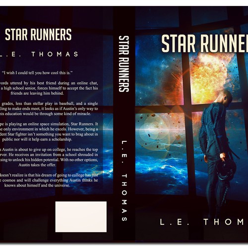 Create a space themed book cover for a young adult novel. | Book cover ...