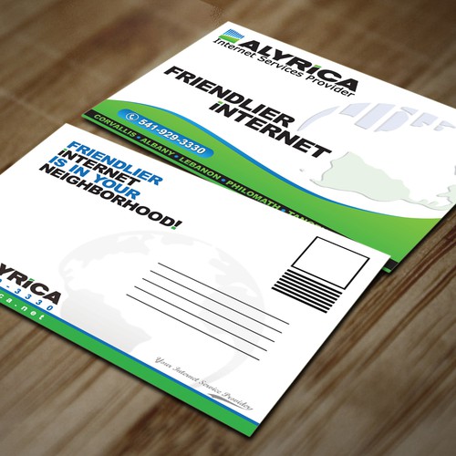 Create a new internet access advertising postcard | Postcard, flyer or ...