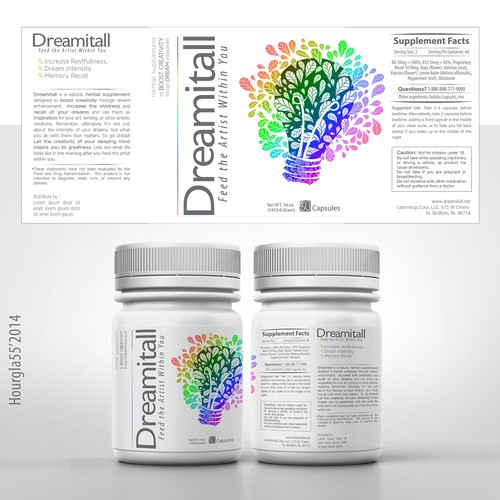 Designs | Create a Winning Label Design for a Premium Herbal Dream ...