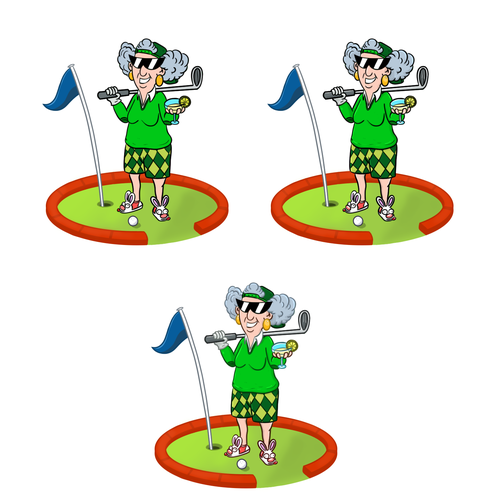 Designs | Golf Caricature Contest (Dotty Green Golf - Best New Product ...