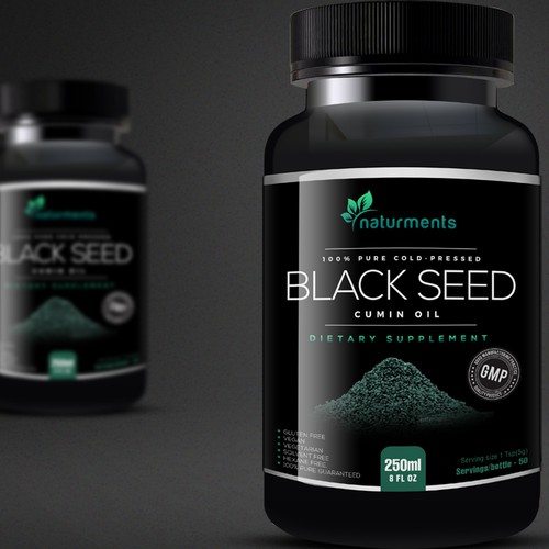 Design a Luxurious Natural supplement label | Product label contest