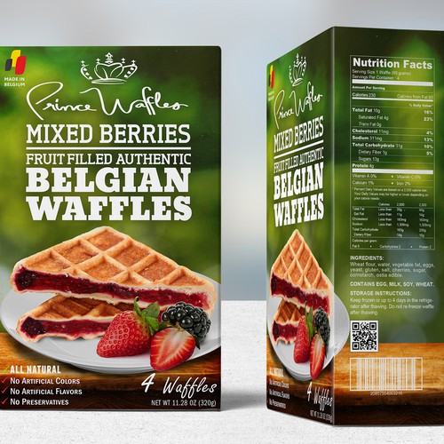 Help Freshen Up Our Logo and Package Design – Prince Waffles | Product ...