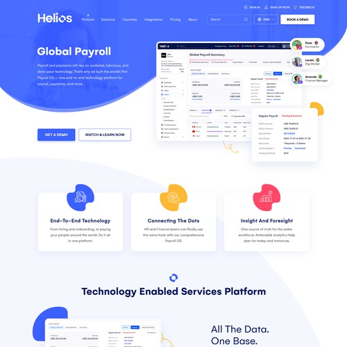 Designs | Helios Website Concept | Web page design contest