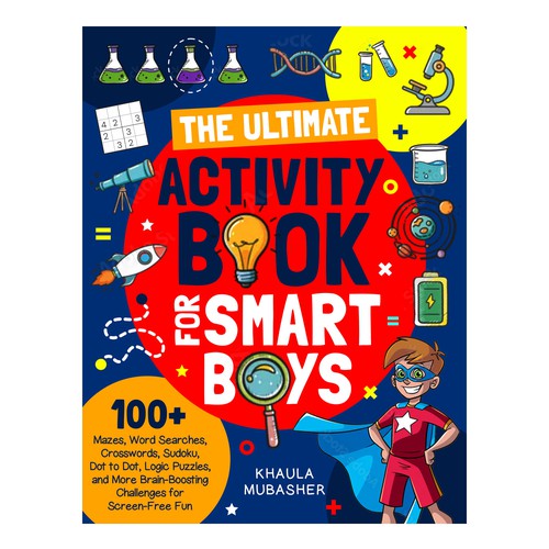 Designs | Fun and Eye-Catching Activity Book Cover for Boys Ages 6–8 ...