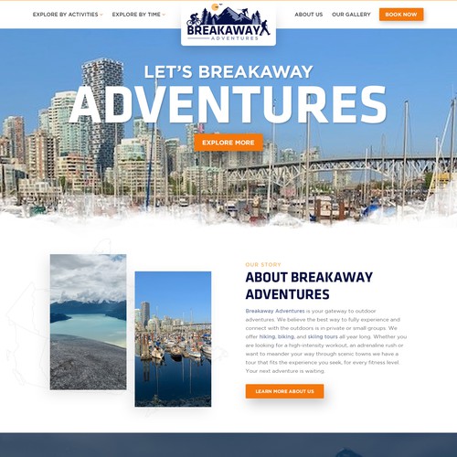 Designs | Design a website for outdoor adventure travel company | Web ...