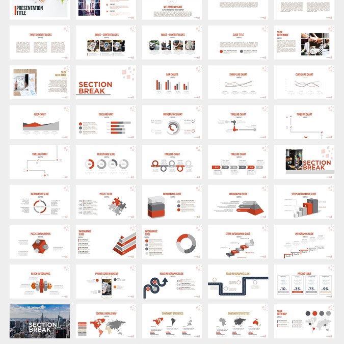Create a modern PowerPoint template for innovative digital product ...