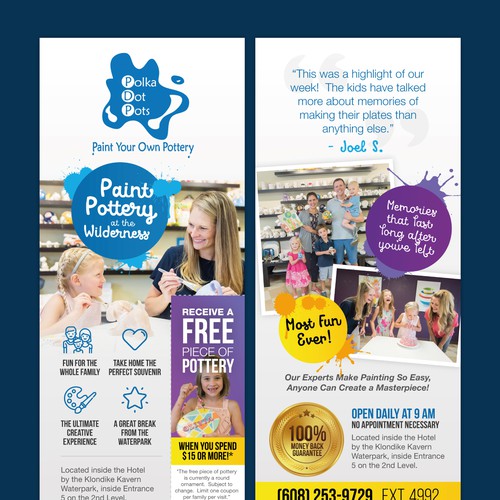 Design a fun and exciting flyer for Polka Dot Pots Pottery Studio ...