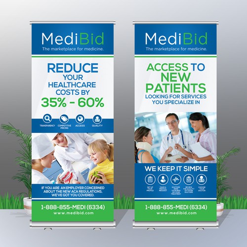 Pop up banners for healthcare trade show | Signage contest