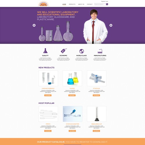 Create a winning website for scientific laboratory equipment ...