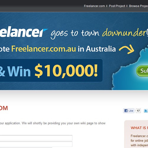 Design a Competition Banner for Freelancer.com | Banner ad contest