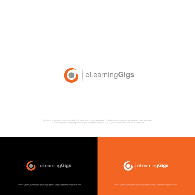 Design a logo for "eLearning Gigs" and/or "eCoursey" that will lead the ...